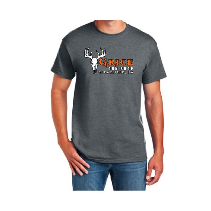 Grice Gun Shop - Grice Logo T-Shirt Dark Heather